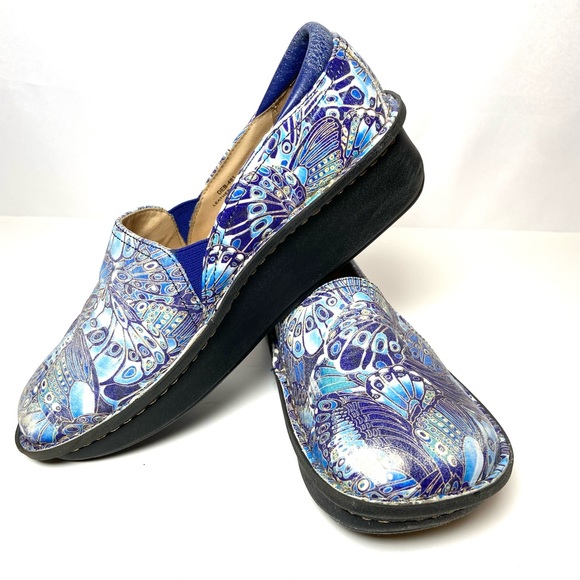 Alegria by PG | Shoes | Alegria By Pg Lite Womens Blue Leather Mary Janes Shoes Size 37 Us 65 ...